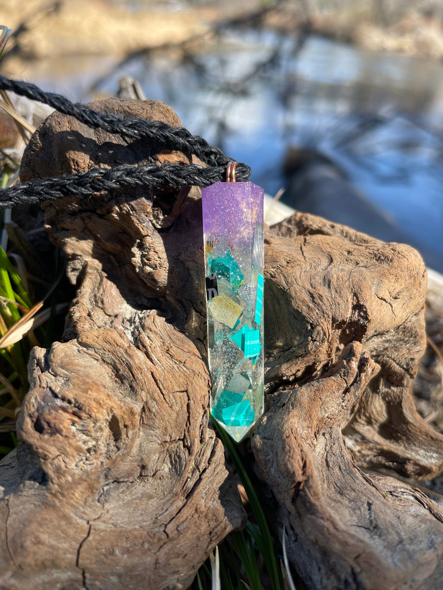 Garbage Glitter Crystal Necklace – Lovestoneswhistler